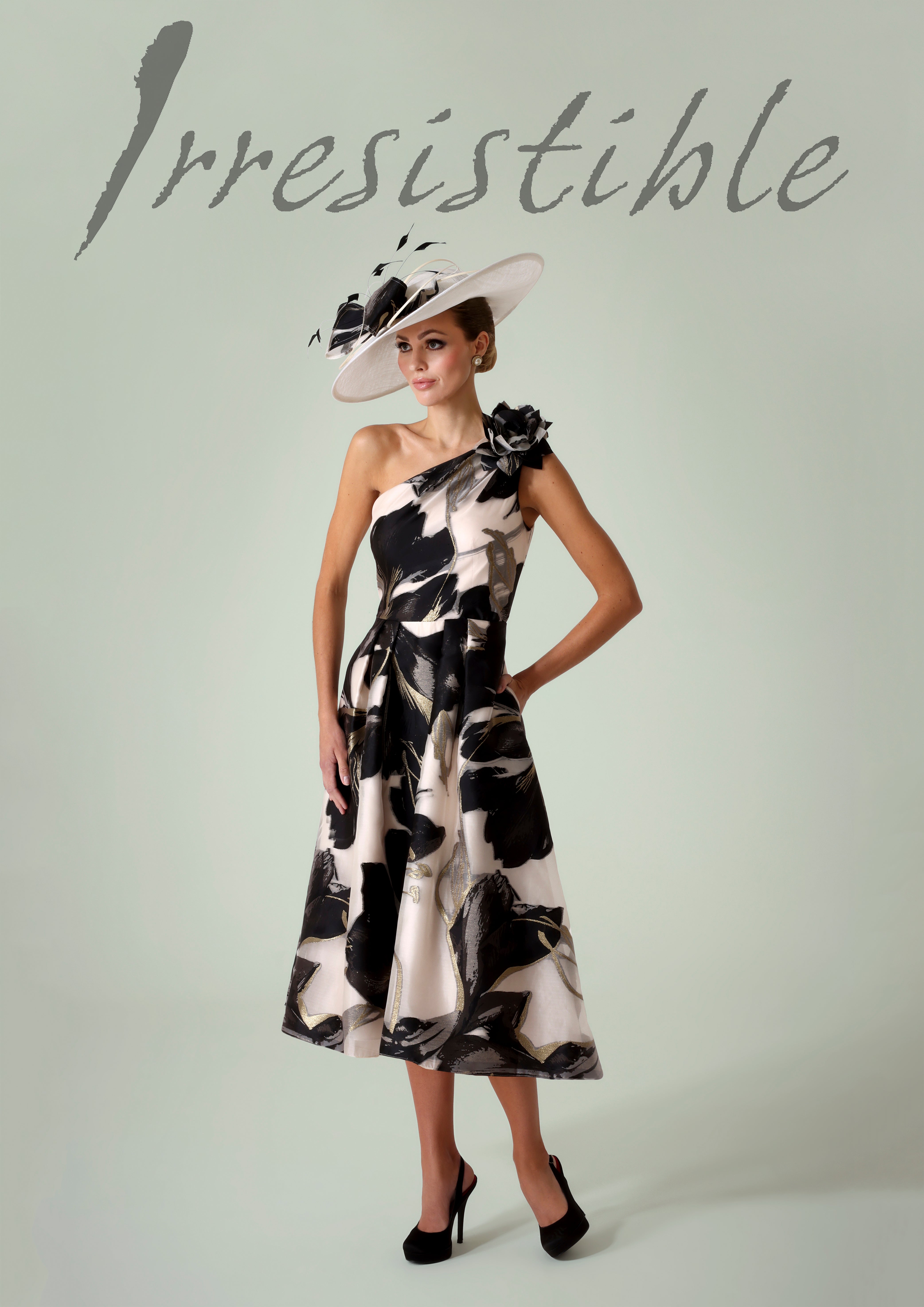 Irresistible IR7603E Black/Gold Mother of the Bride Dress – Sean Rayment