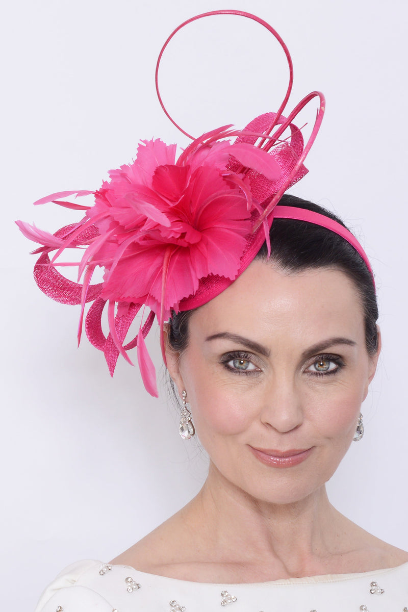 The Niche Collection 23004 - Raspberry | Wedding Hat